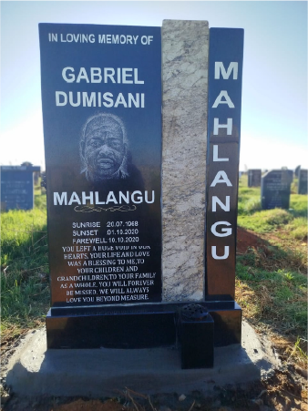 ZIMBABWE BLACK AFRICAN IVORY – Crown Tombstones